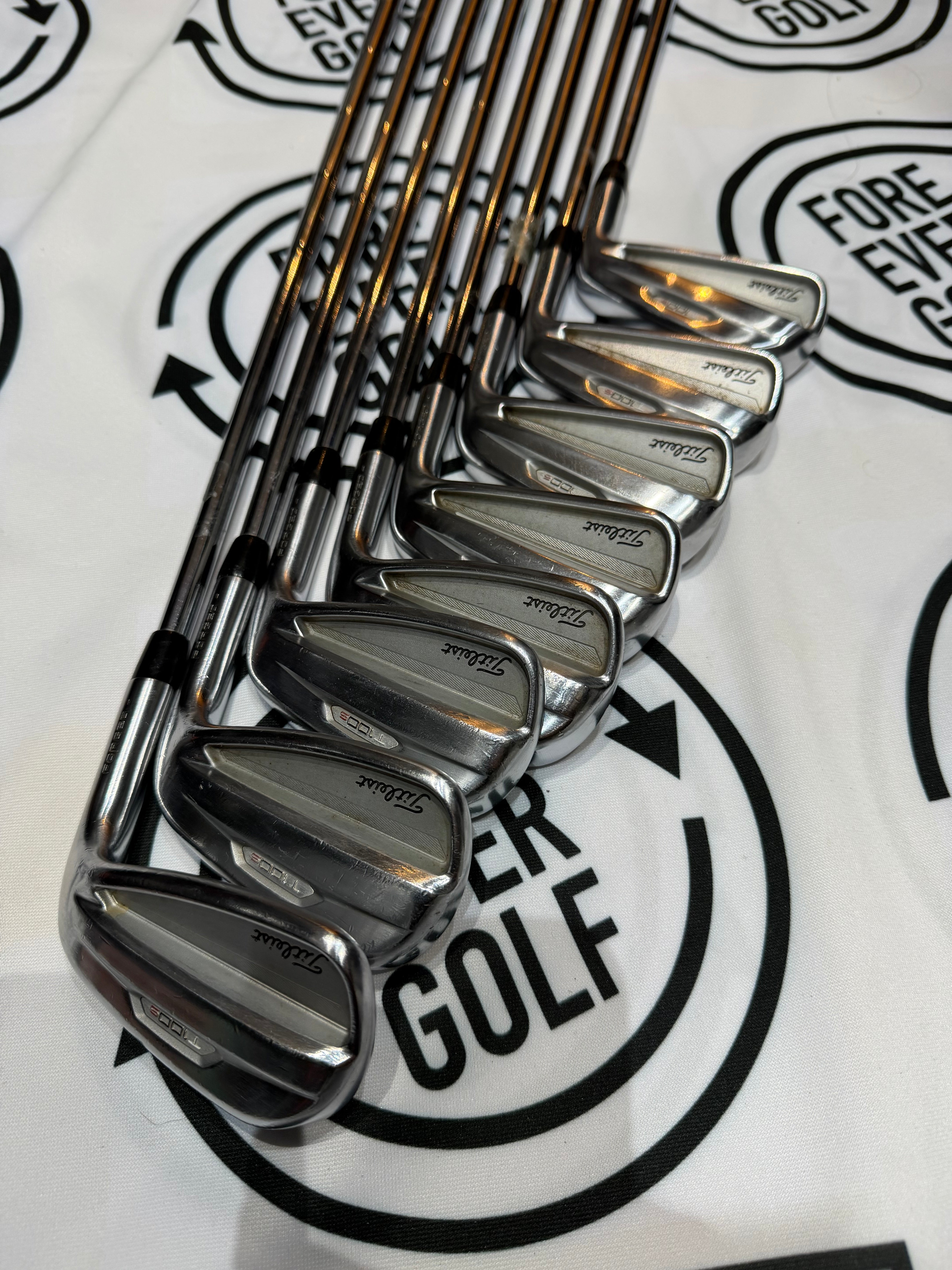 TITLEIST T100S IRONS (2021) / 4 - PW + 48 / RH S300 Stiff Flex – Fore ...